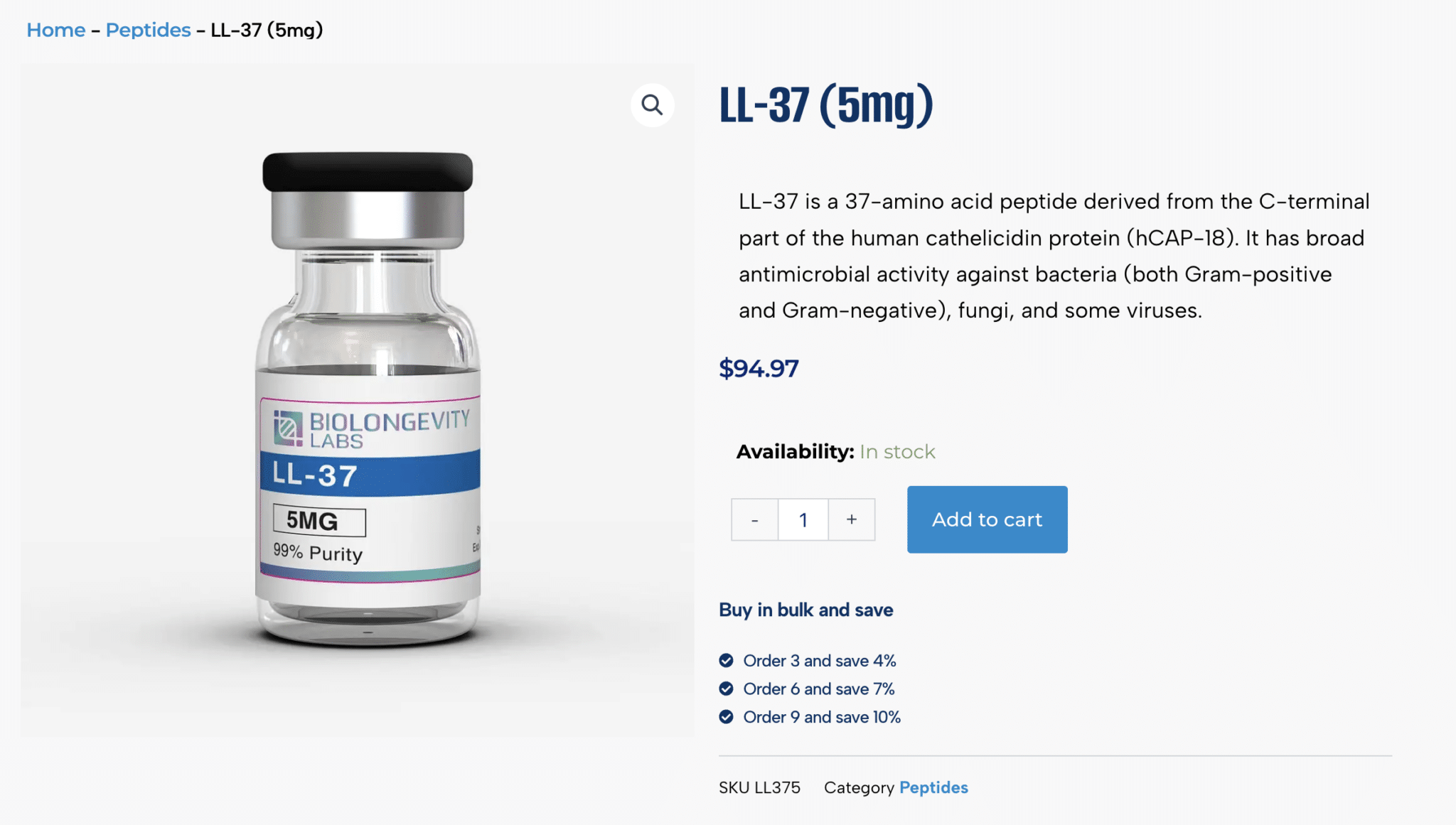 LL-37 Antimicrobial Peptide: Benefits, Dosage & Side Effects